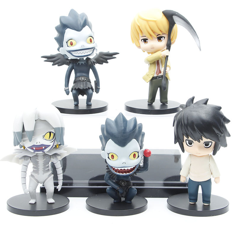 OverJoyz,5Pcs Death Note Anime Figure Set.